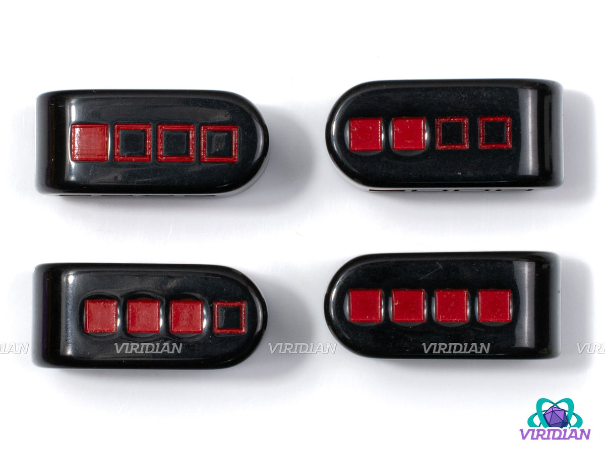 8-Bit Fury Power-Up D4s (Set of 4) | Video Game Power-Up Battery Retro ...