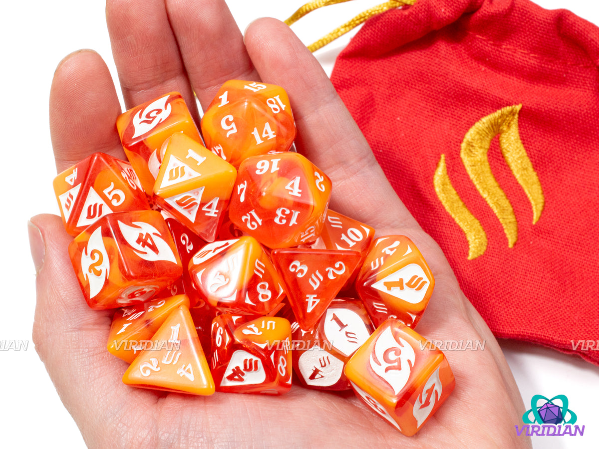 Fire Damage Set | Glossy Red-Orange and White, Fire Design | Resin Dic ...