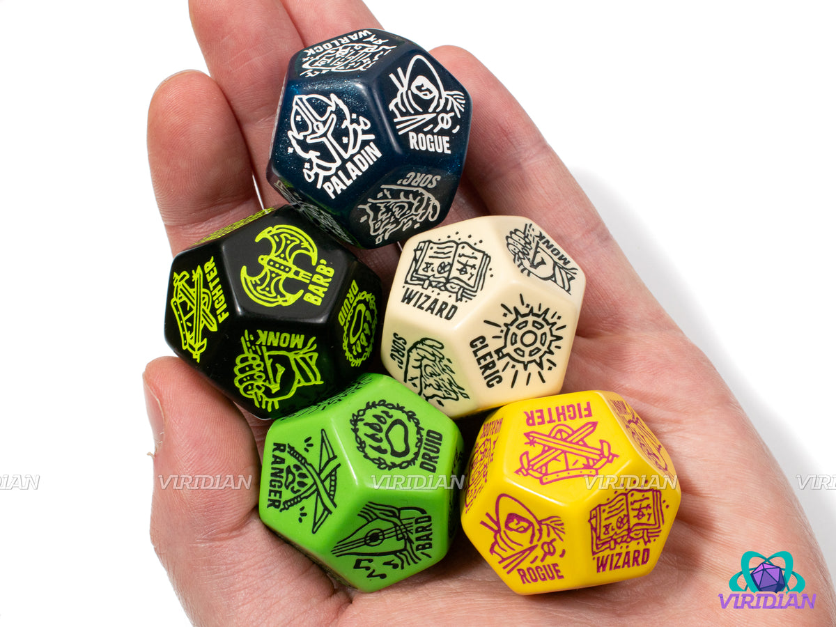 Character: Class Generator Die | Random TTRPG DnD Character Die, Impro ...