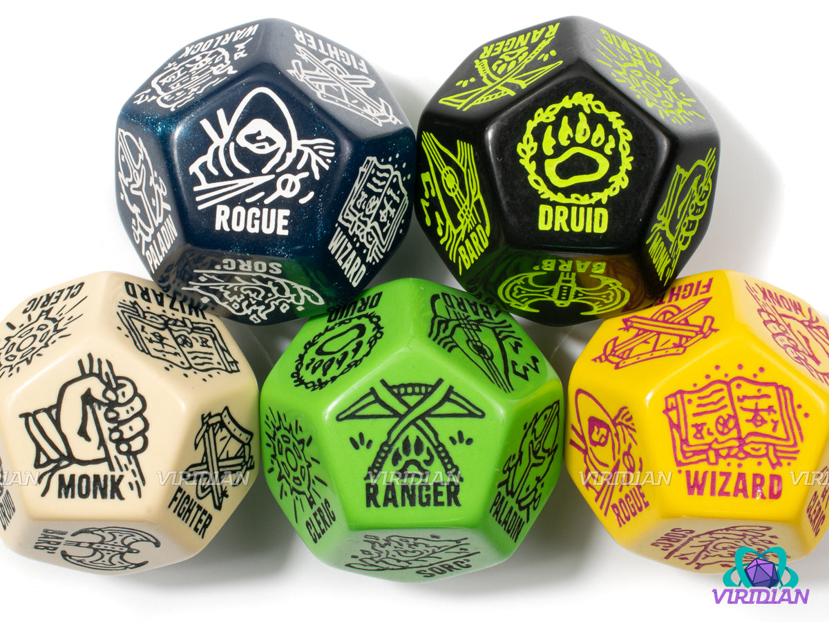 D&D Class Generator Die 2.0 | Giant 30mm 12-Sided Random TTRPG DnD Cha ...