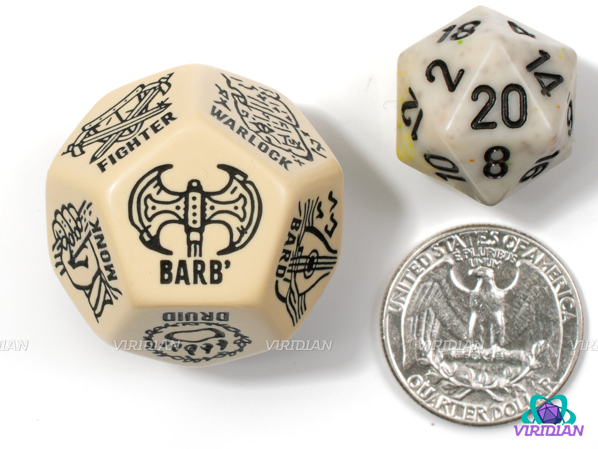 D&D Class Generator Die 2.0 | Giant 30mm 12-Sided Random TTRPG DnD Cha ...