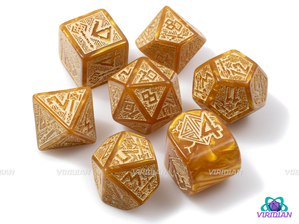 Dwarven: Gold | Shimmering Gold and Beige, Dwarven Hammer Themed | Acr ...