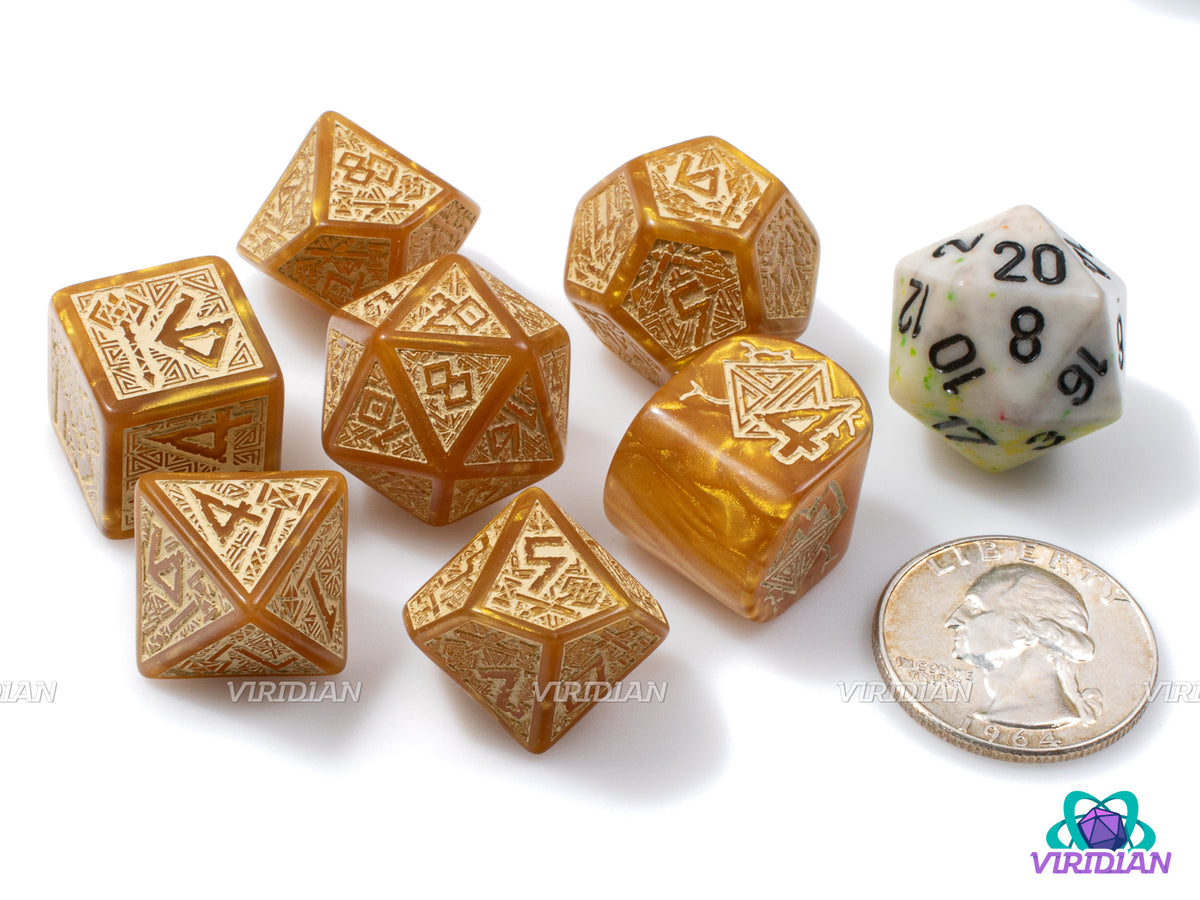 Dwarven: Gold | Shimmering Gold and Beige, Dwarven Hammer Themed | Acr ...