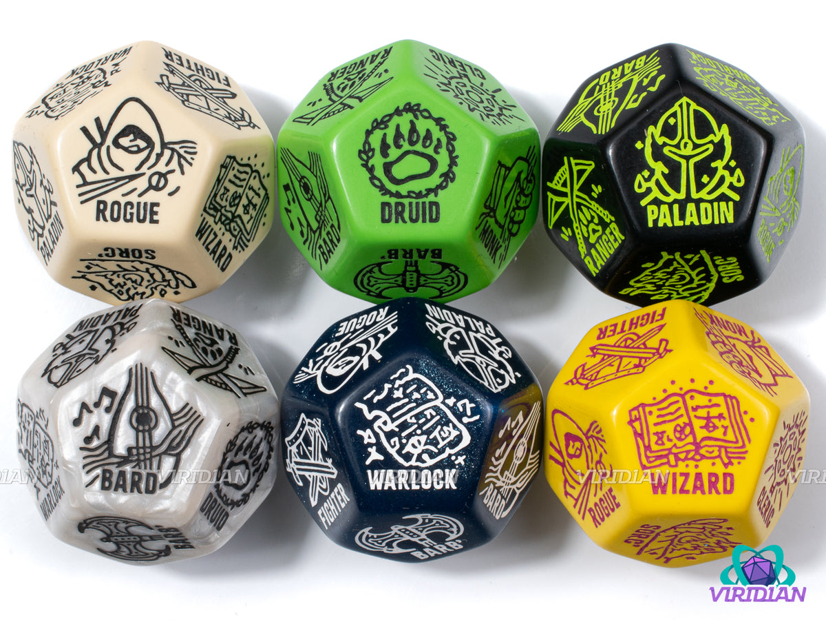 D&D Class Generator Die | Random TTRPG DnD Character Die, Improv, DM D ...