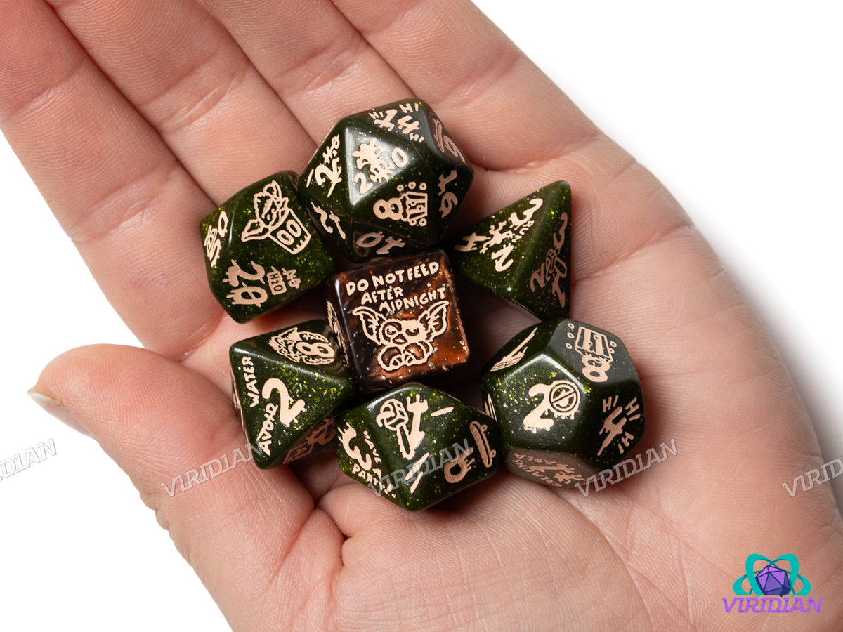 Gremlins Dice Set | Acrylic Polyhedral Dice (7) – Viridian Dice