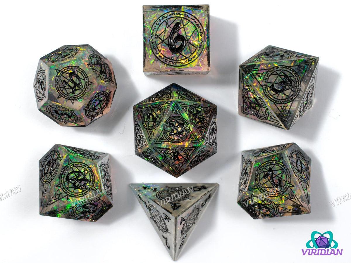 Arcane Circle (Clear & Black) | Translucent with Black, Ritual Magic D ...