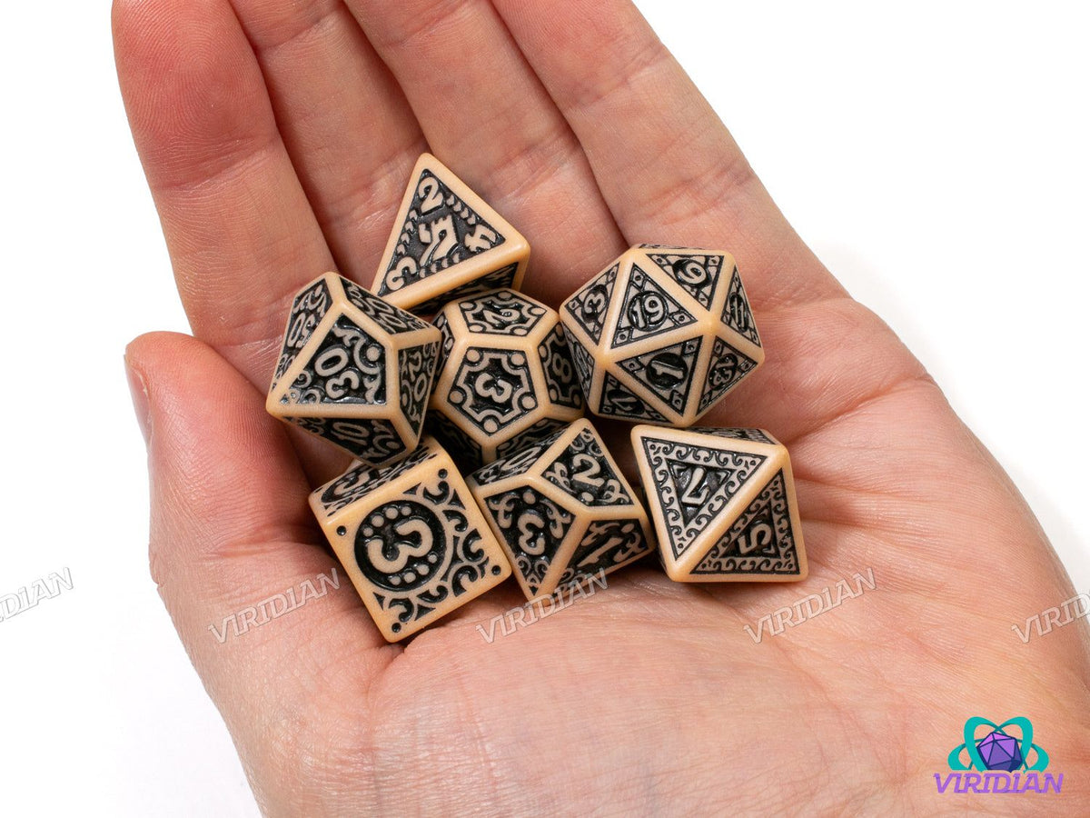 Gilded Age (Parchment) | Stylized Tan Bone-Colored & Black | Acrylic D ...