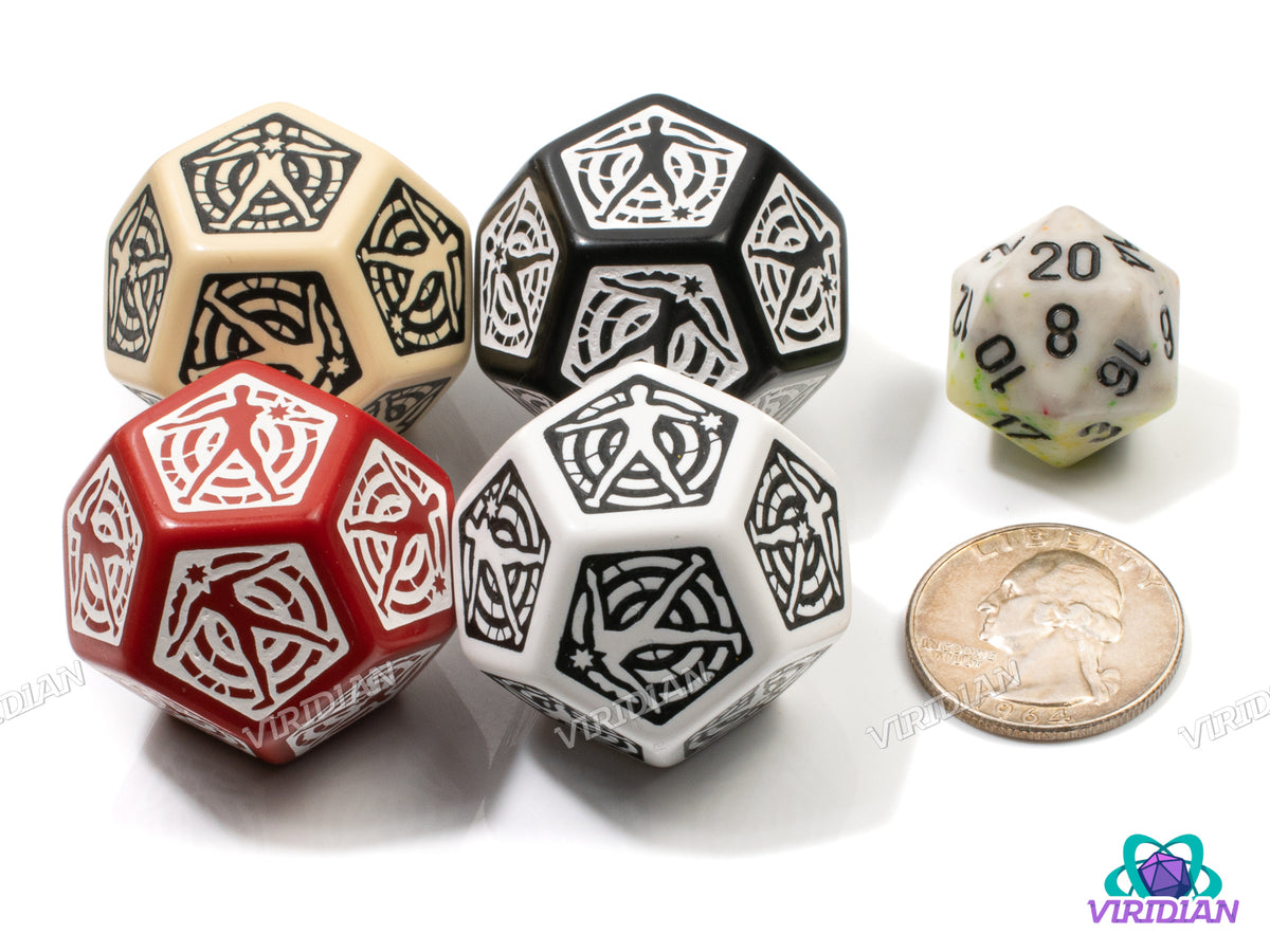 Hit Location Die | Giant (30mm) 12-Sided Random Body-Part Generator Di ...