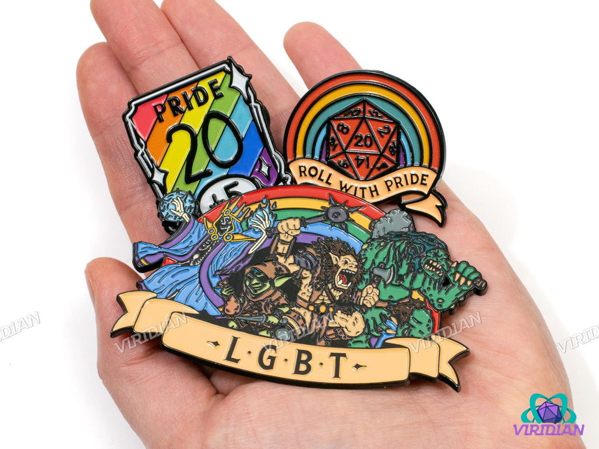 Pin Pals: Pride Pack (4 Enamel Pins) | One of Each LGBT/Ace Metal Pin ...