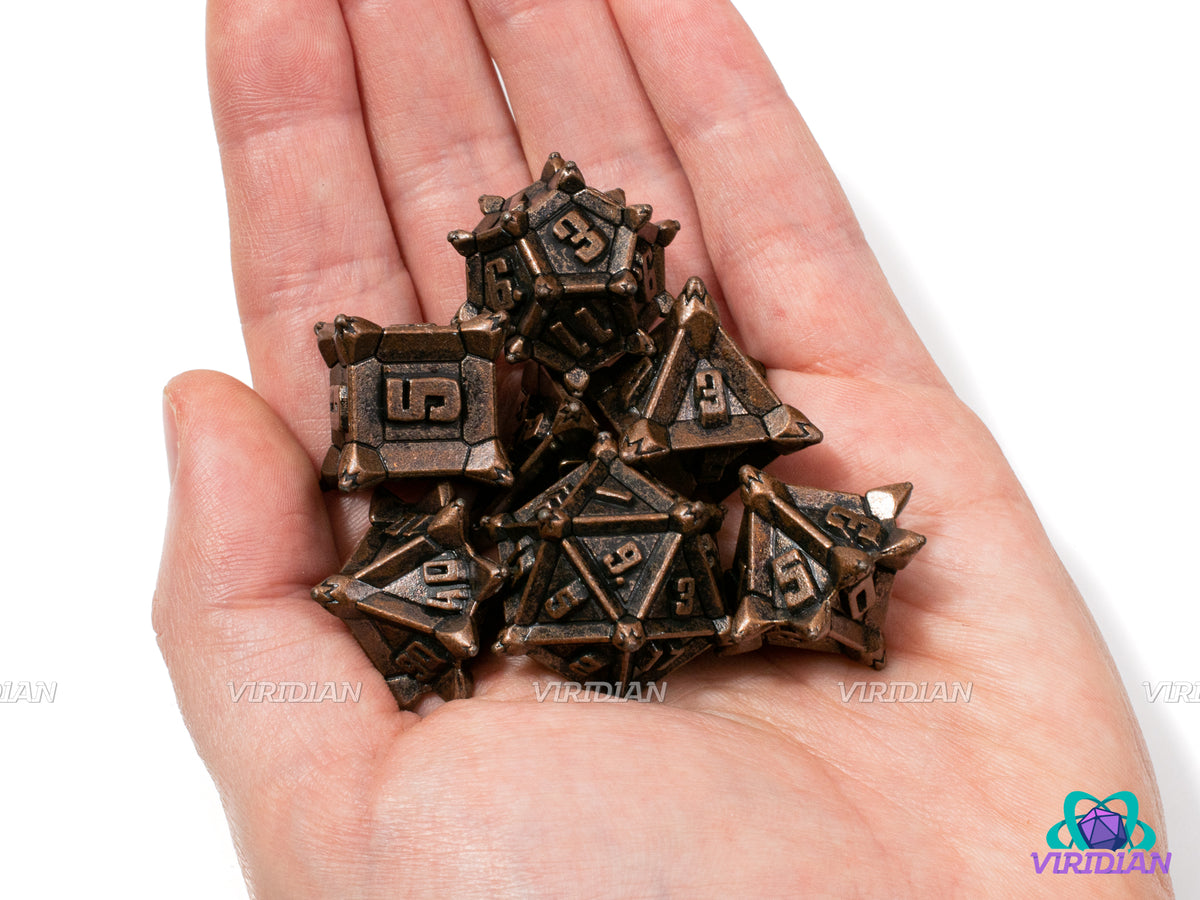Caltrops (Aged Copper) | Spikey, Mine-like, Worn/Distressed, Slightly ...