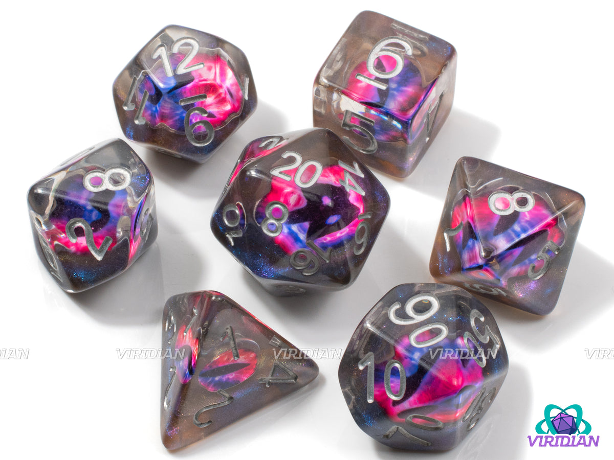 Scrying Eye | Pink and Purple Demonic Eye, Brown Translucent Base | Re ...