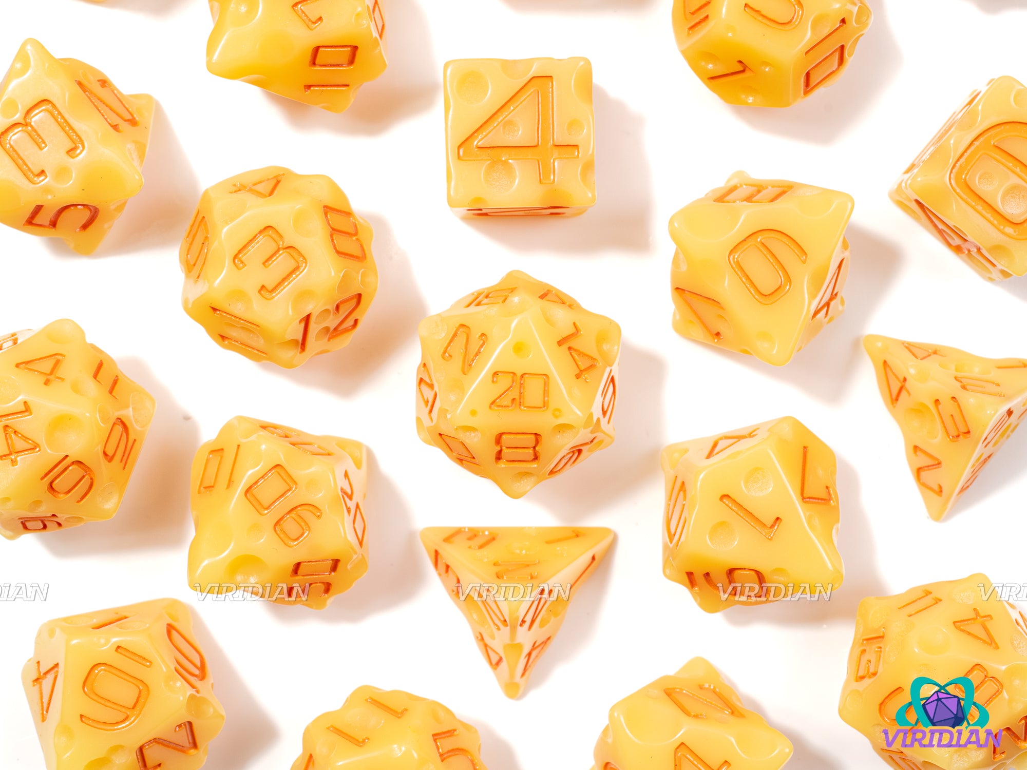 Nacho Cheese | Cheese Dice, Light-Yellow w Swiss "Holes", Orange Numbe ...