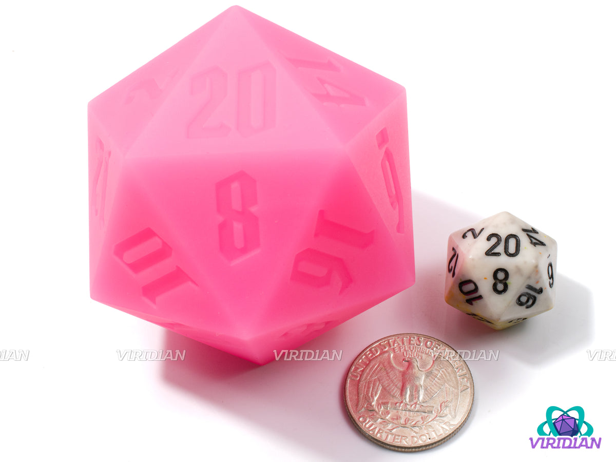 Hot Pink Havoc (Silicone) | Glow In The Dark Bright Neon Pink, 55mm Ru ...