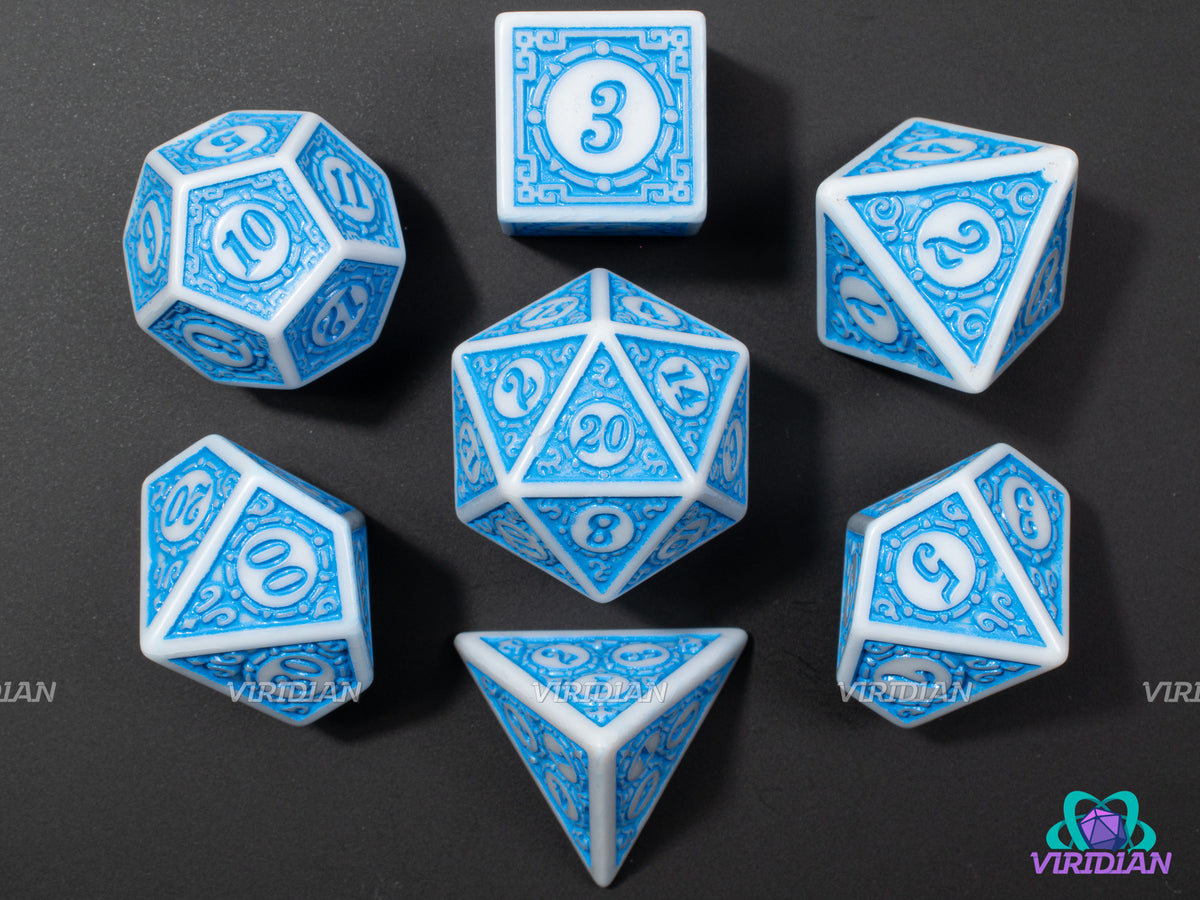 Rhapsody In Blue | Roaring 20s: Stylized Bright Blue & White | Acrylic ...