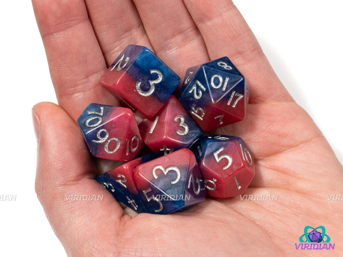 Shimmery Bisexual Pride | Layered Pink, Blue, Purple, Bi Flag, Cut Cor ...