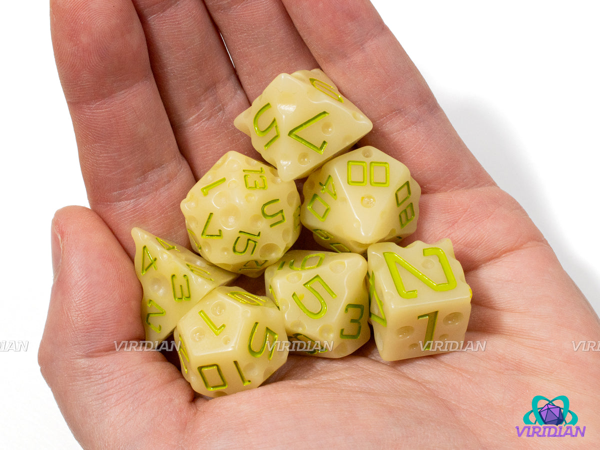 Oops! Moldy Cheese | Spoiled Dice, Rotten Olive Green, White-Light Yel ...