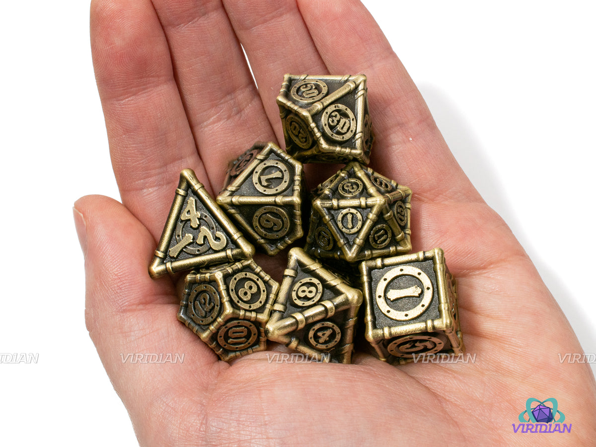 Neptune's Bounty | Rapture's Shiny Bronze Pipe Design | Metal Dice Set ...