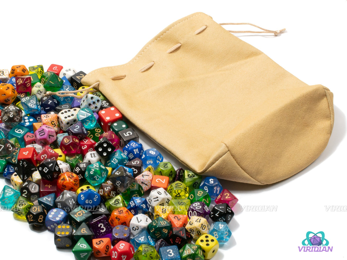 Large Leather Dice Bag (~300 Dice) | Large, Round-Bottom Bag Holder/Ho ...