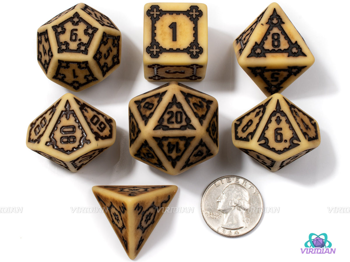 Ancient Temple | Giant Castle Resin Dice Set (7) | Dungeons and Dragon ...